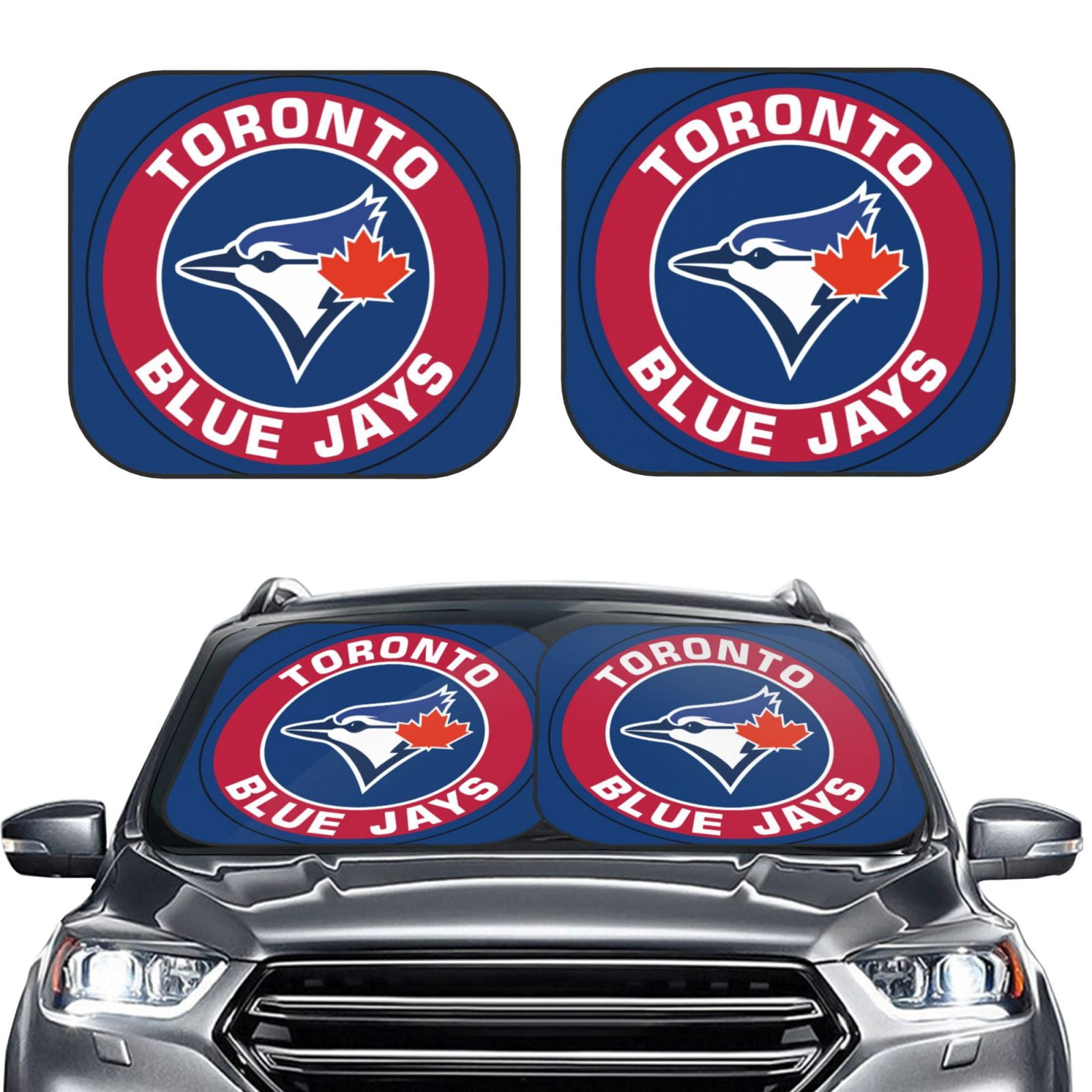 Blue_Jays Car Windshield Sun Shade Foldable Front Windshield Shade for ...