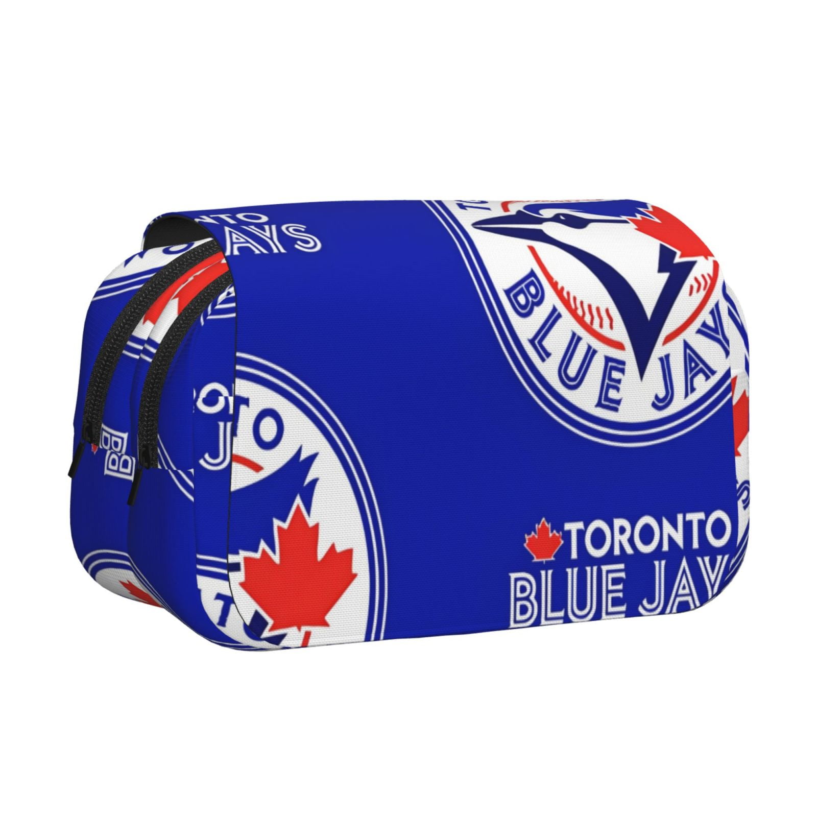 Blue_Jays Double Clamshell Pen Case Holder Bulk Soft Box Large Storage ...