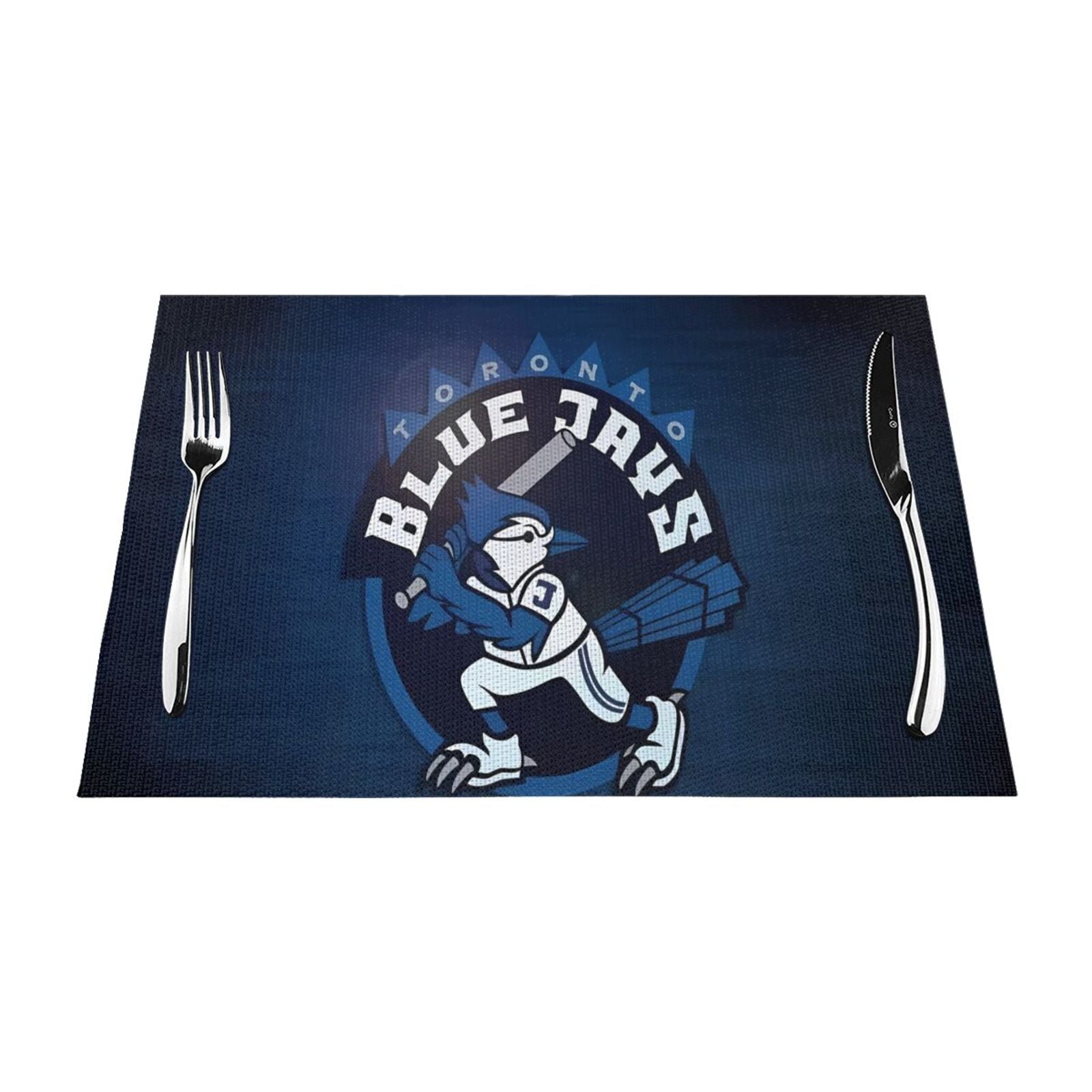 Blue_Jays PVC Woven Dinner Plate Mat 12x18in, Easy To Clean Dinner ...