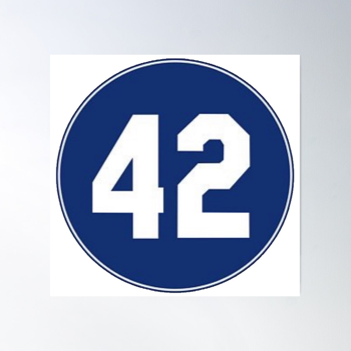 Blue Jays - Retired 42 Jackie Robinson Poster Wall Art, Modern Wall ...