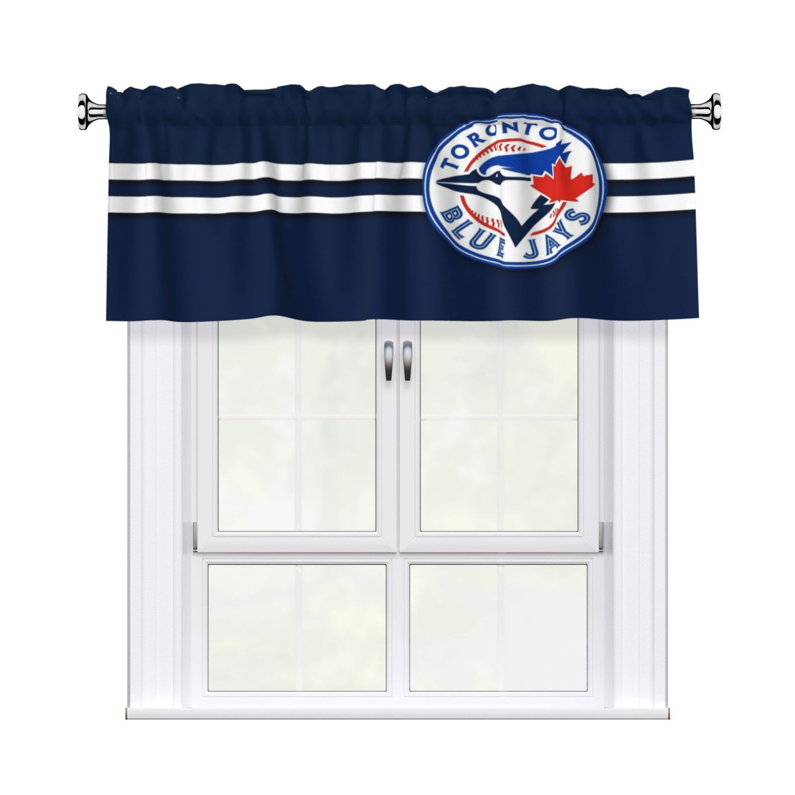Blue_Jays Team Curtain Valance 54x18 In Baseball Team Theme Curtains ...