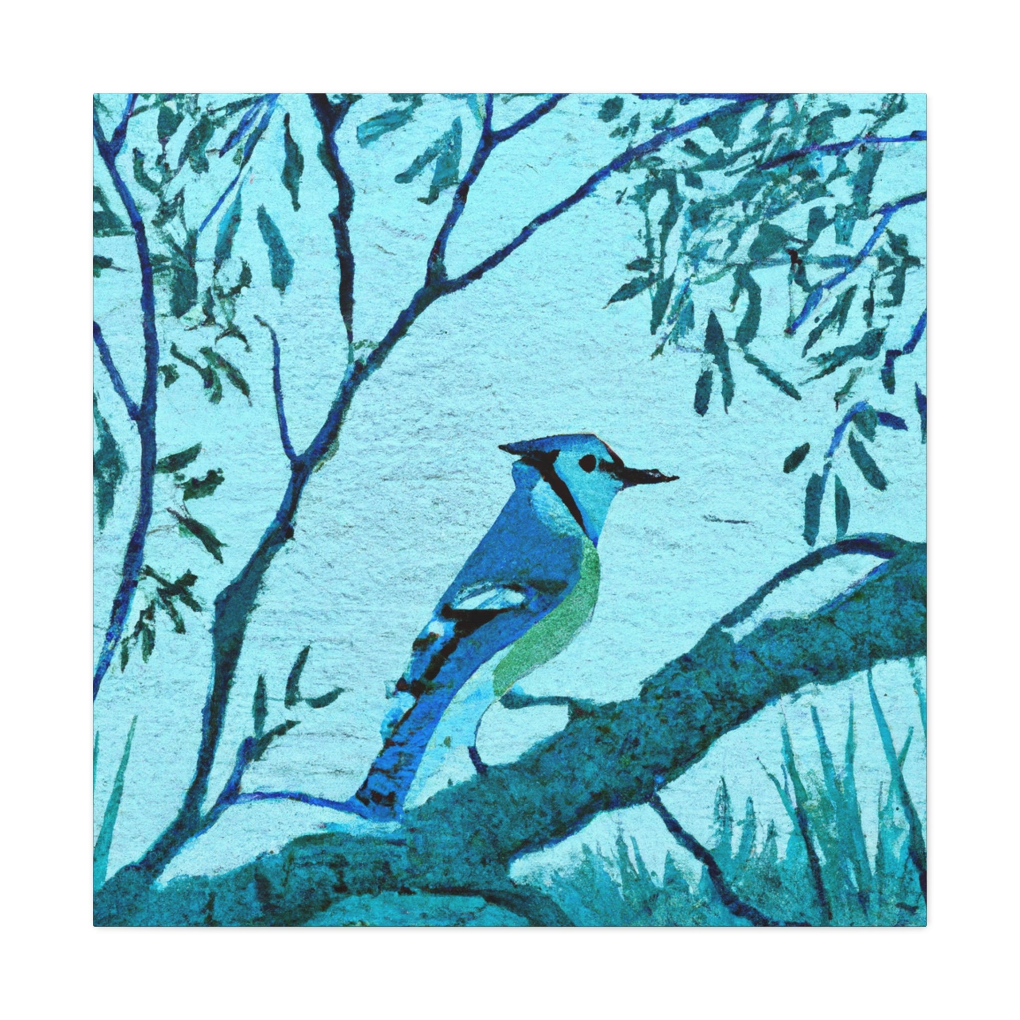 Blue Jays Unfolding - Canvas - Walmart.com