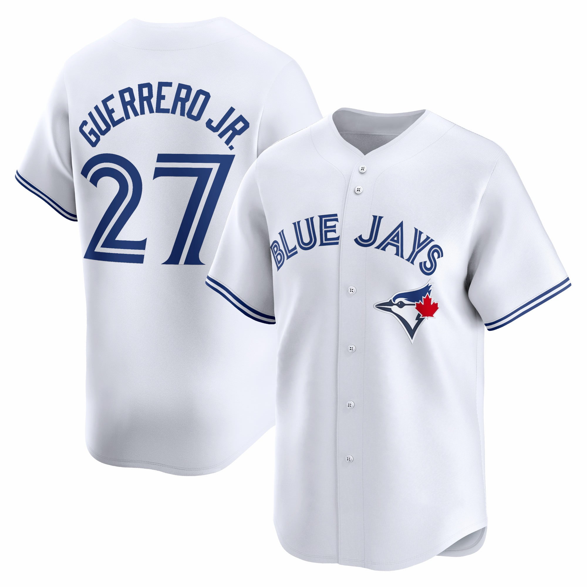 Blue_Jays Vladimir Guerrero Jr.#27 Jersey Classic Short Sleeved Uniform ...