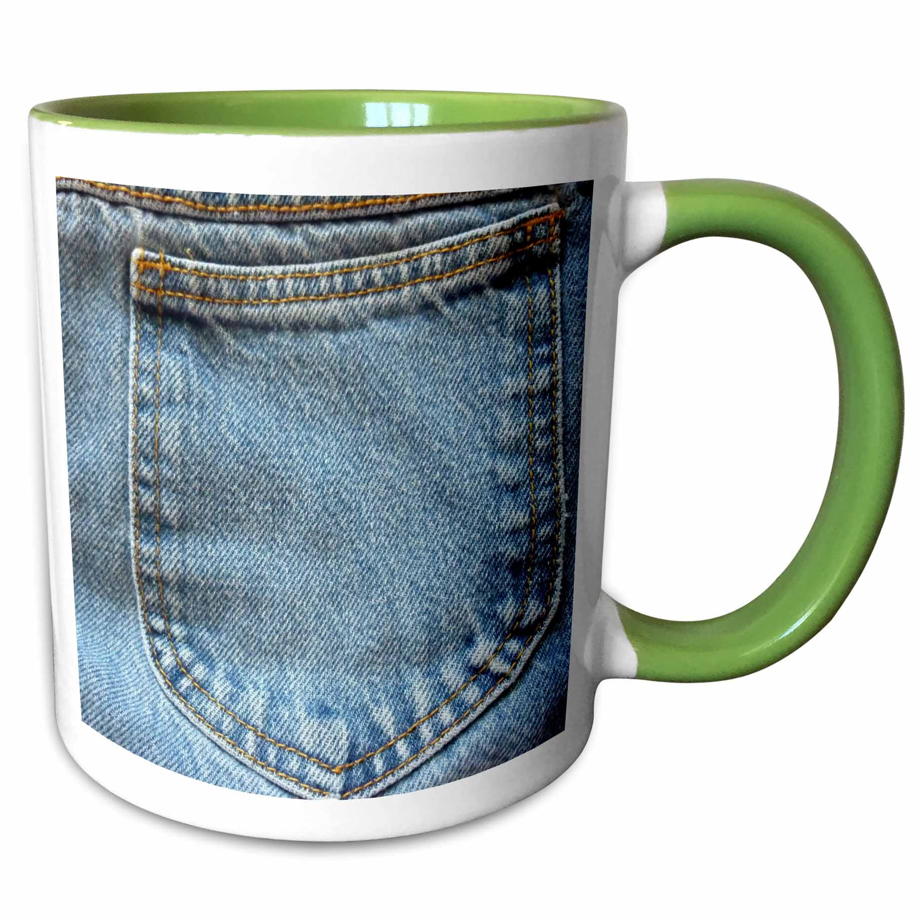 3drose, Blue Jeans, 11oz Two-tone Green Mug - Walmart.com