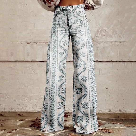Blue Jeans For Women Fashion Elastic Denim Pants Comfy Lightweight ...