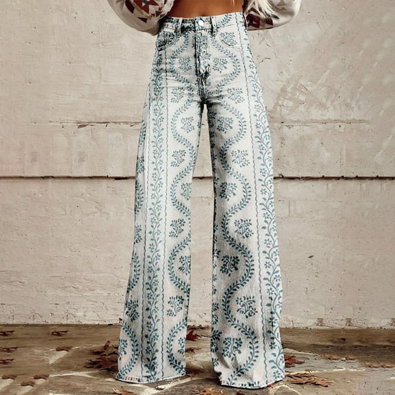 Blue Jeans For Women Fashion Elastic Denim Pants Comfy Lightweight ...