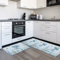 Blue Jellyfish 2 Pieces Non-Slip Kitchen Mat Set, Nautical Coastal ...