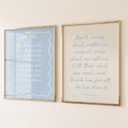 Blue Jeremiah 29 11 Christian Scripture Poster , Stretched Canvas ...