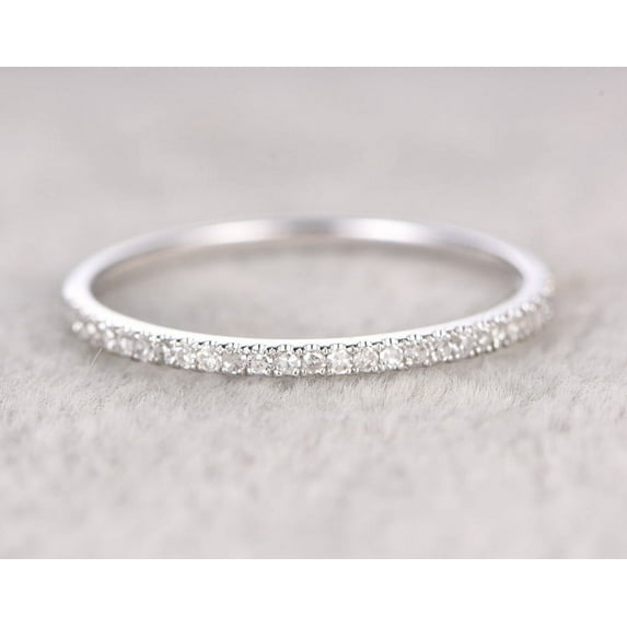 Blue Jewel 0.8 Ct Round Cut Diamond Rings - 14K White Gold Plated Rings - Designer Diamond ...