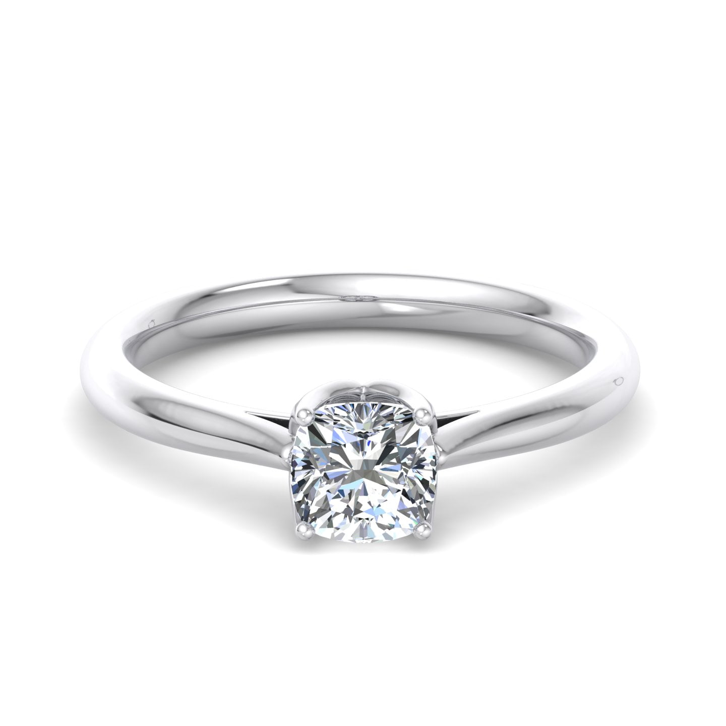 Blue Jewel 1.6 Ct Cushion Cut Diamond Ring - Lab Created Engagement ...