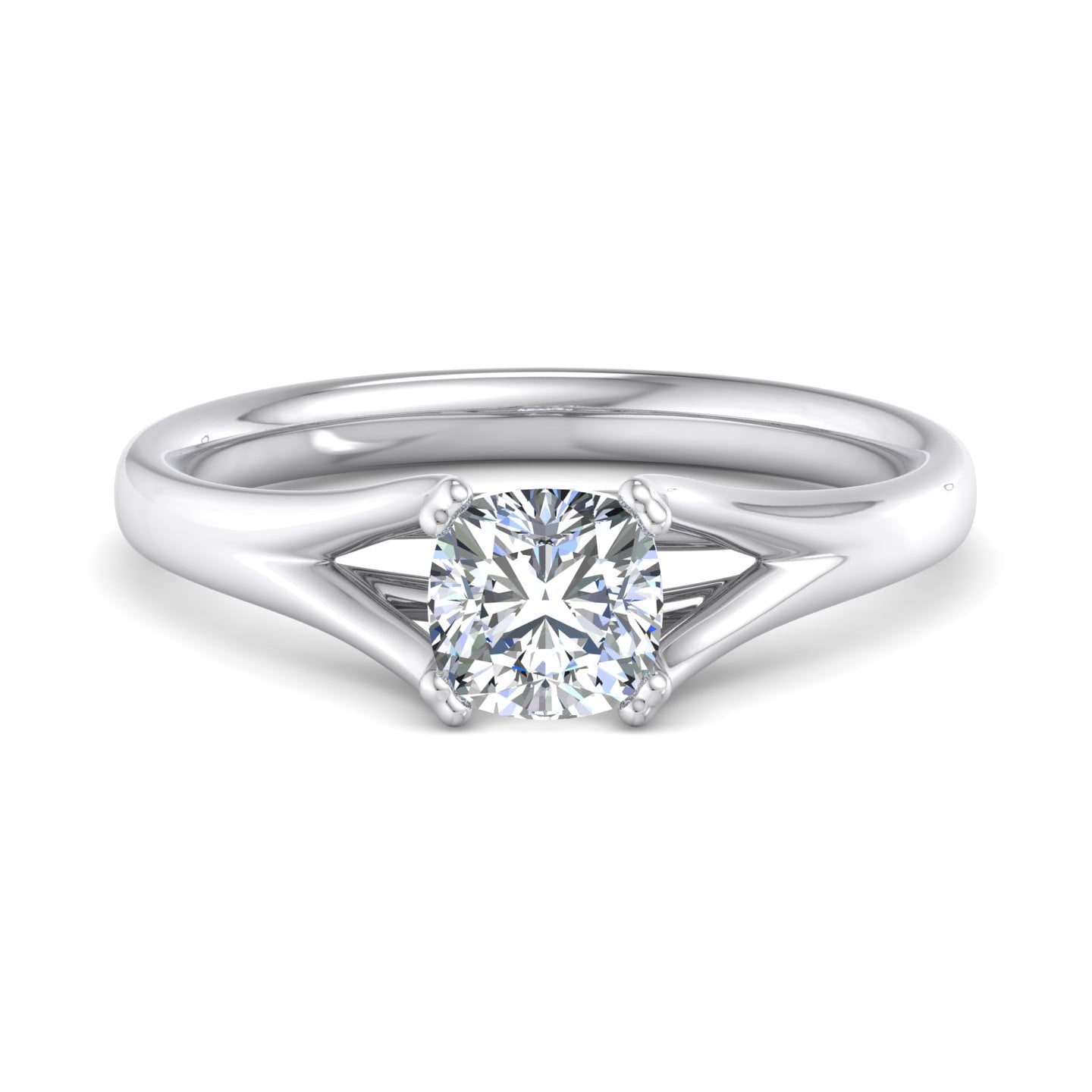 Blue Jewel 1.6 Ct Cushion Cut Lab Created Diamond Engagement Ring ...