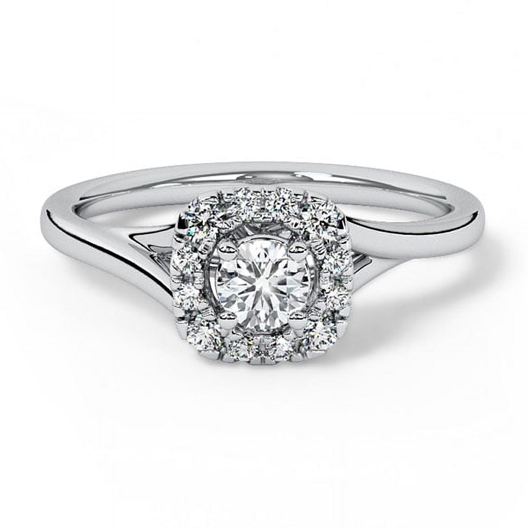 Blue Jewel Engagement Ring - 1.3 Ct Round Cut Diamond - Women's Ring in ...