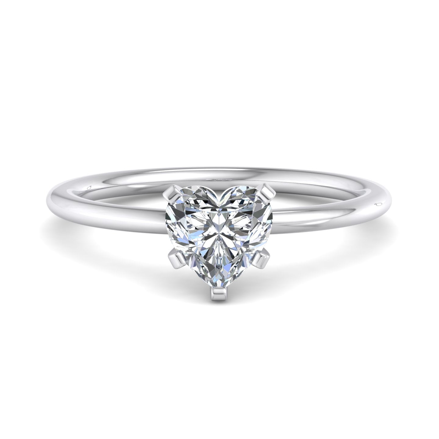 Blue Jewel Heart Cut Engagement Ring - 1.5 Ct Lab Created Diamond for ...