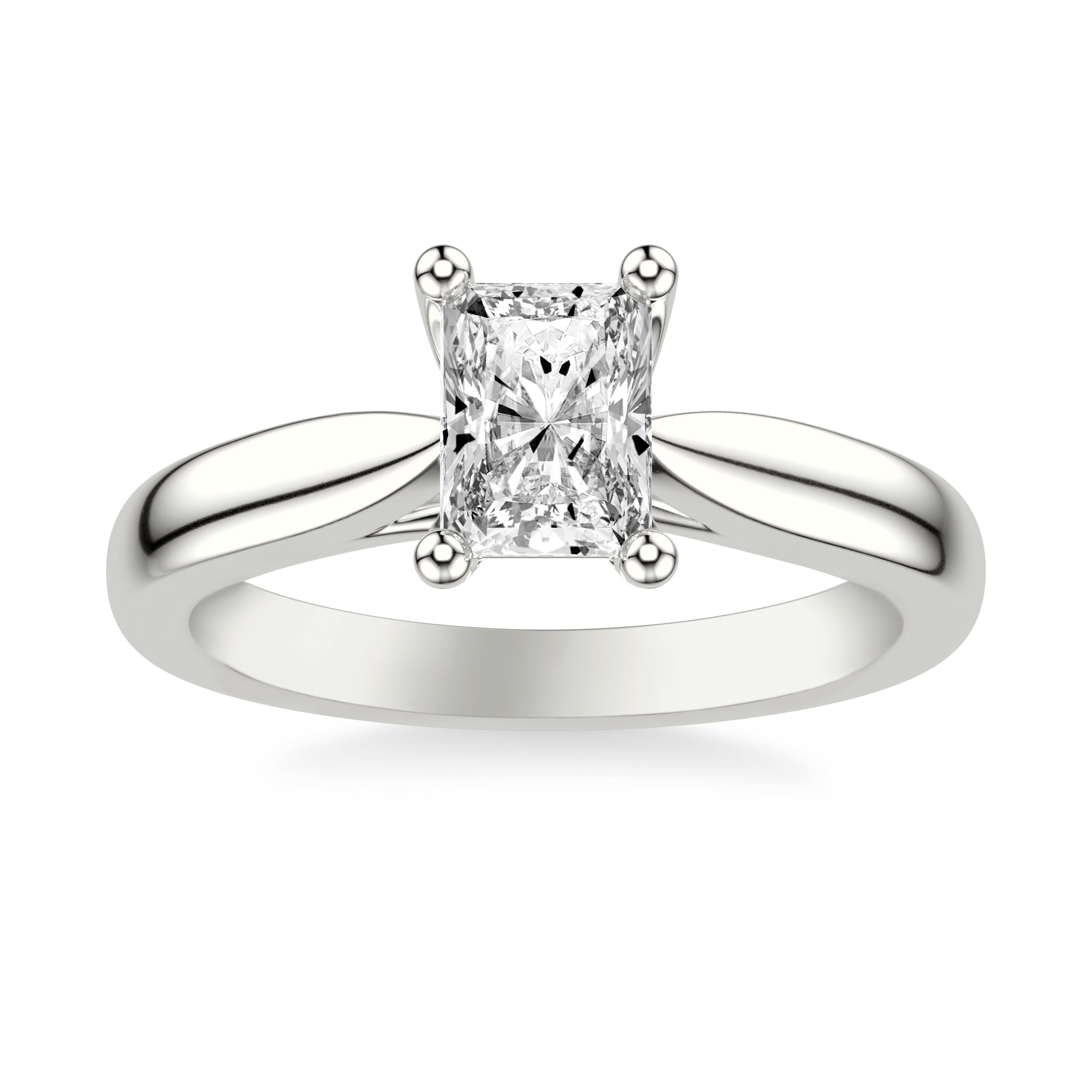Blue Jewel Radiant Cut 1.8 Ct Lab Created Diamond Engagement Ring - 14K ...
