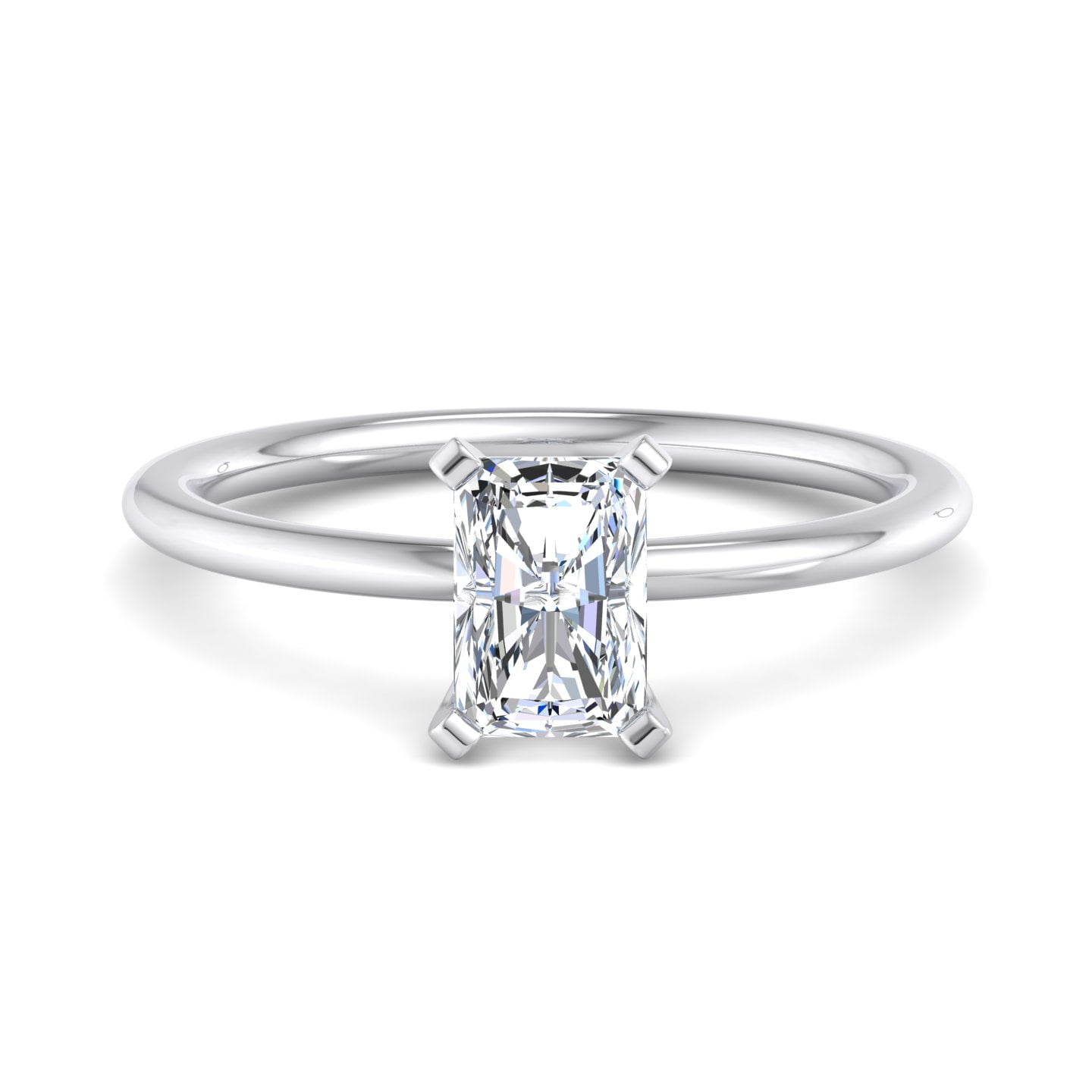 Blue Jewel Radiant Cut Engagement Ring - 1.7 Ct Lab Created Diamond for ...