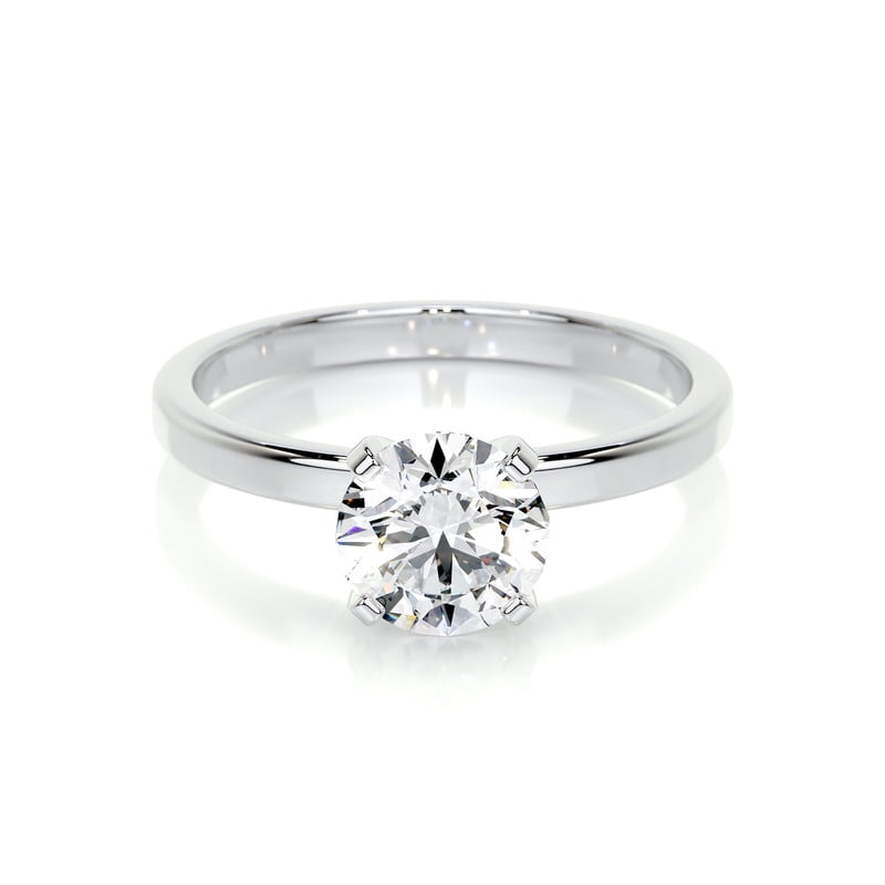 Blue Jewel Round Cut Brilliant 1.7 Ct Diamond Ring For Women's ...