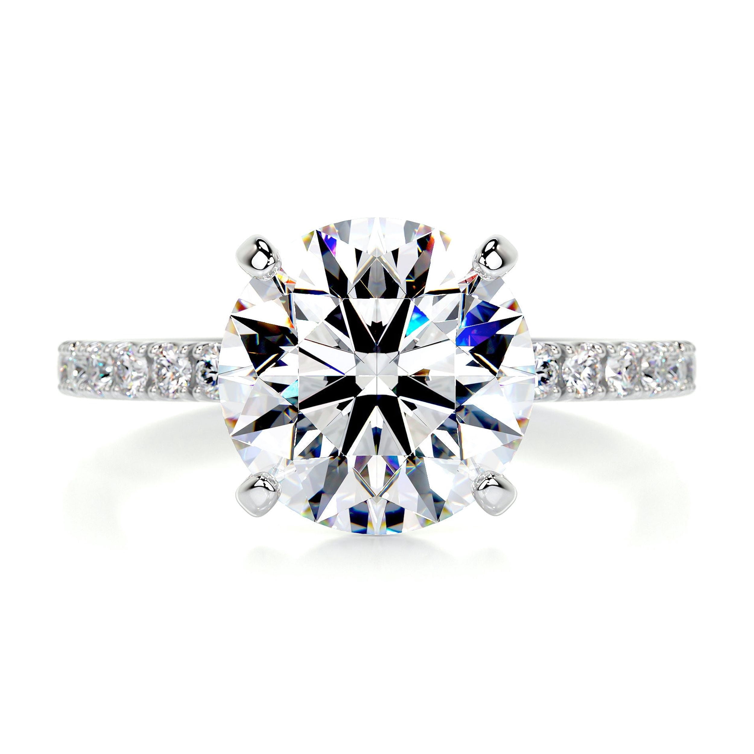 Blue Jewelry Beautiful 1.7 Ct Radiant Cut Hidden Halo Eternity Diamond ...
