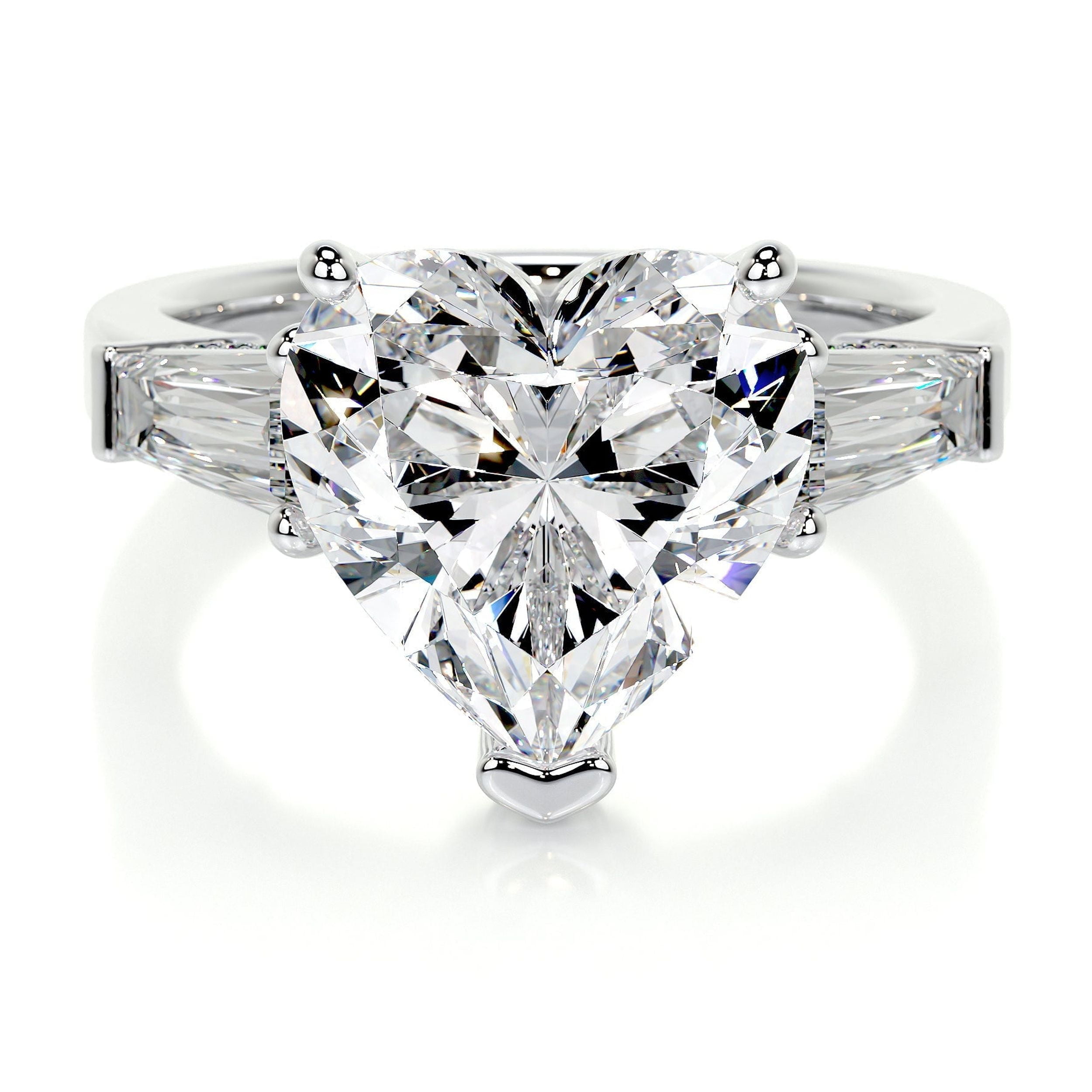 Blue Jewelry Heart Cut Excellent 2 Ct Moissanite Rings - Wedding Ring ...