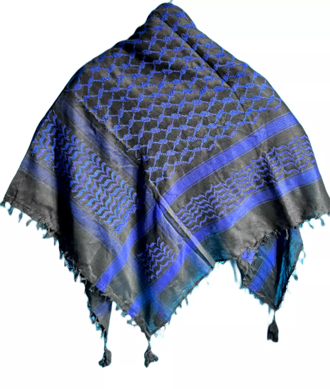 Blue Keffiyeh Shemagh Unisex Arab Scarf All Original Made In Palestine ...