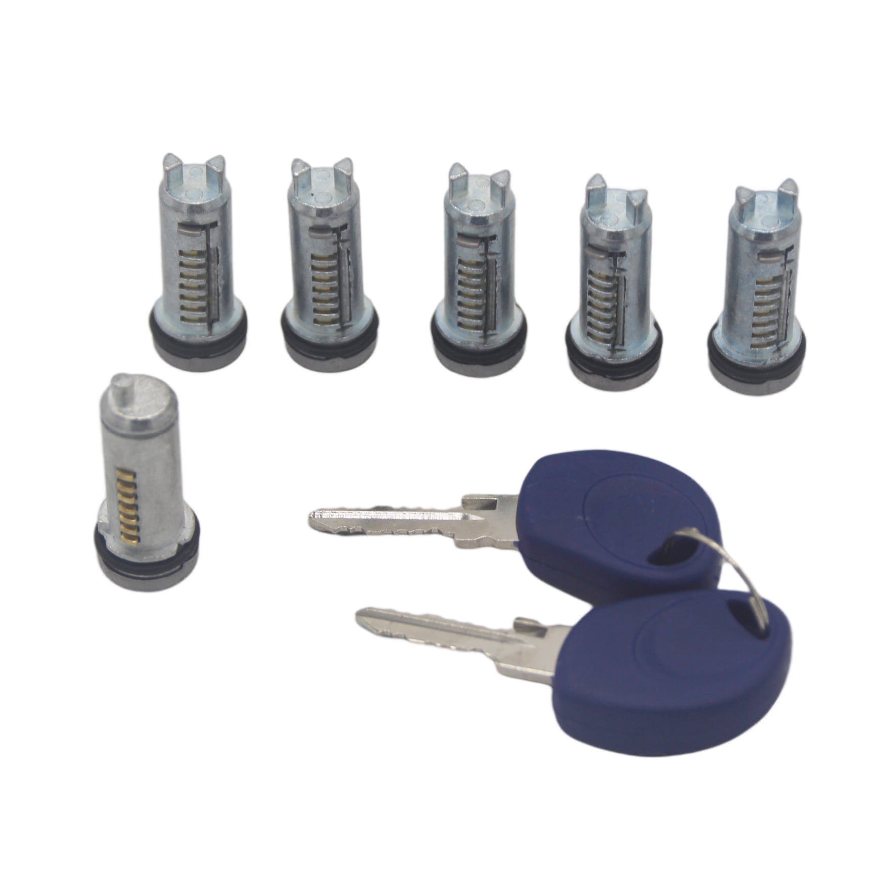 Blue Keys - 2996076 2996075 2992551 2991727 Door Lock Barrel for IVECO DAILY 2000-2012 - Walmart.com