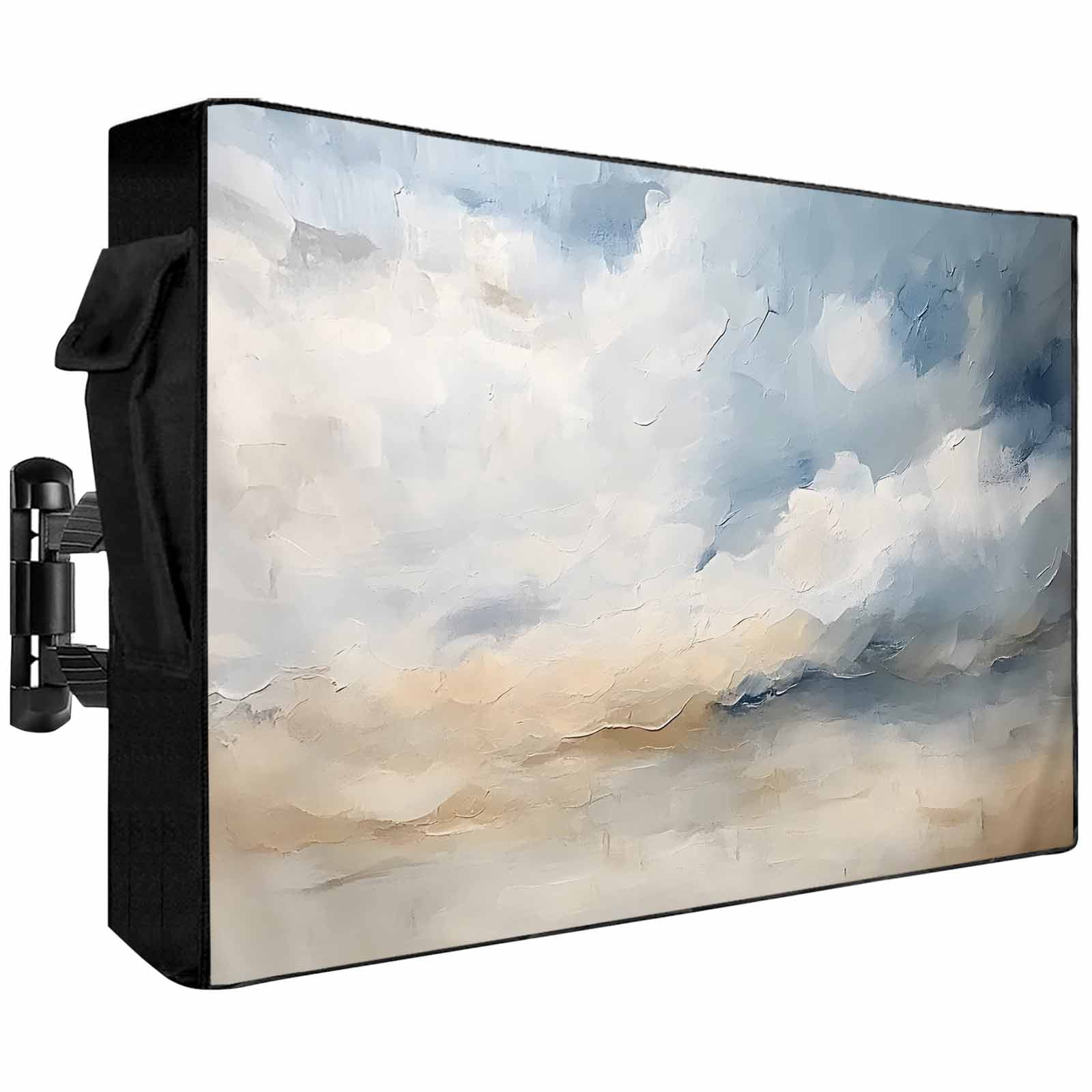 Blue Khaki Outdoor TV Cover 30 to 32 inch Modern Abstract Art ...