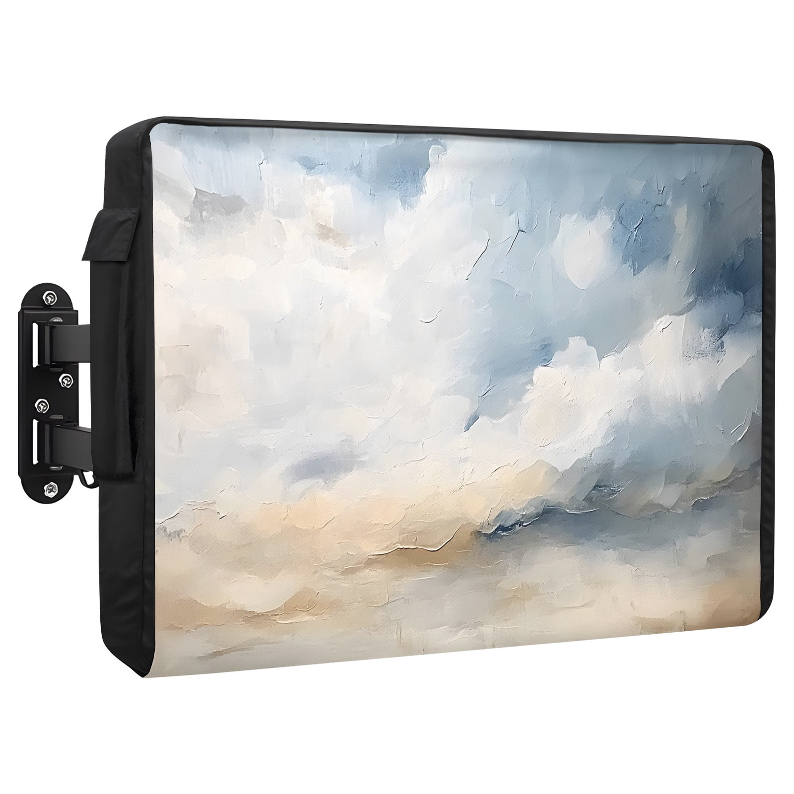 Blue Khaki Outdoor TV Cover 70 to 75 Inch Modern Abstract Art ...