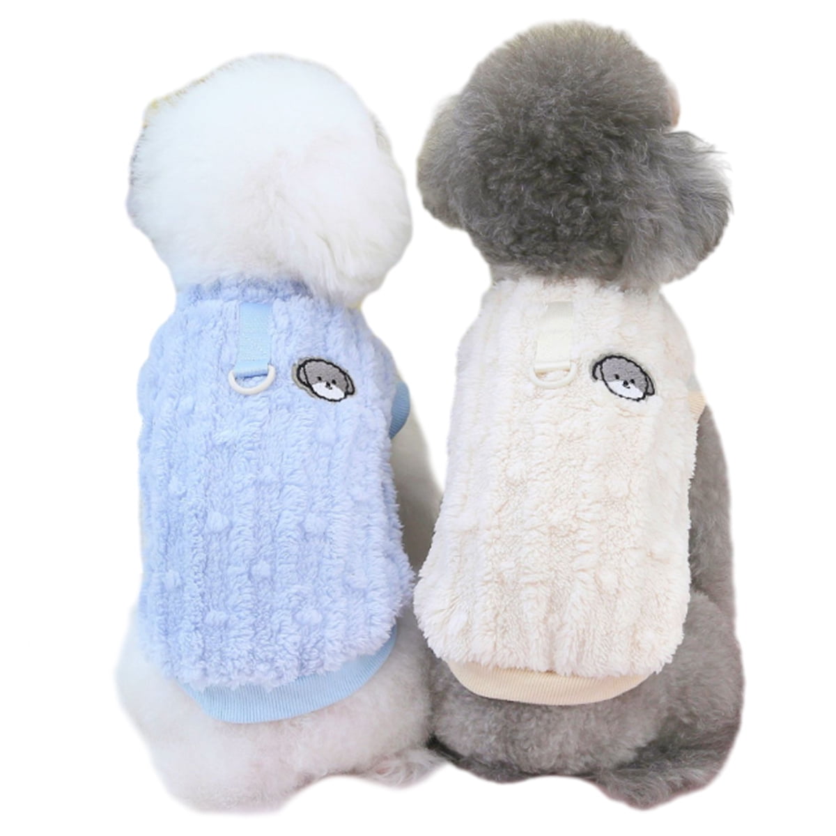 Blue & Khaki Set Cozy Winter Dog Jackets for Small Pups - Walmart.com