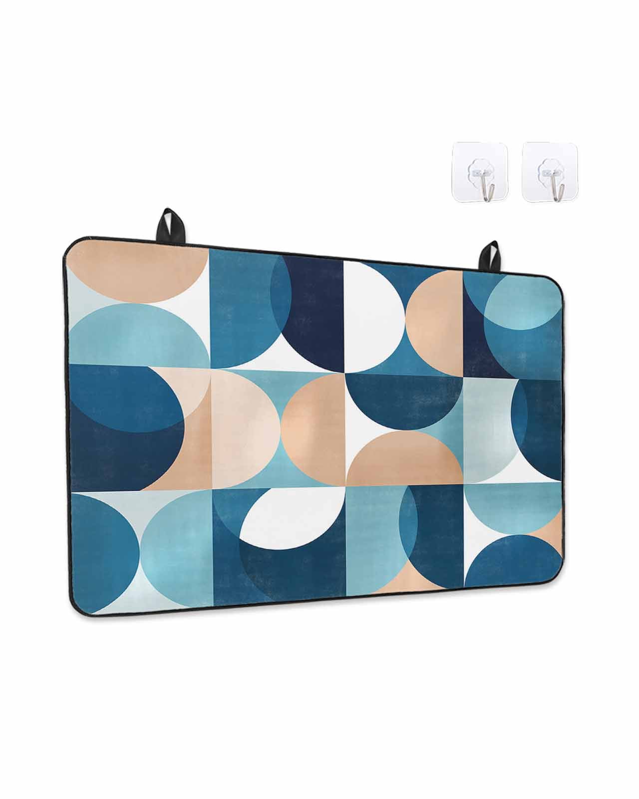 Blue Khaki Stove Top Covers for Electric Stove, 28'x20'' Nordic Retro ...