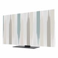 Blue Khaki TV Dust Cover 43 Inch, Striped Concise Brush Abstract ...