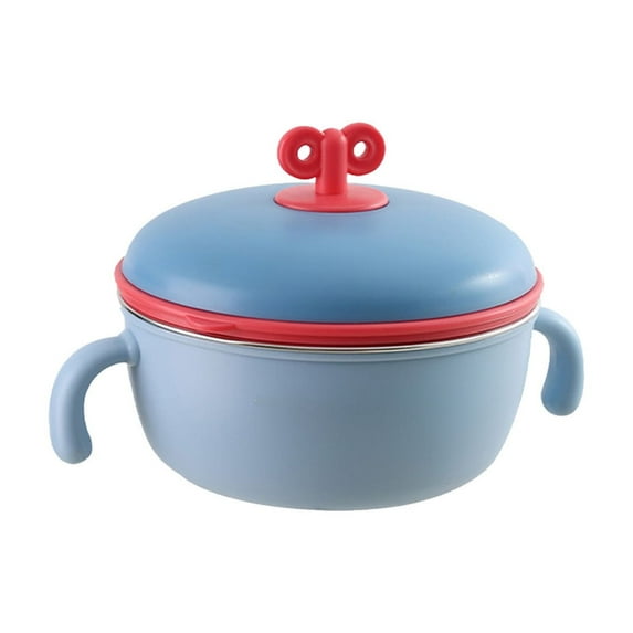 Blue Kids Complementary Food Bowl With 304 Stainless Steel Liner ...