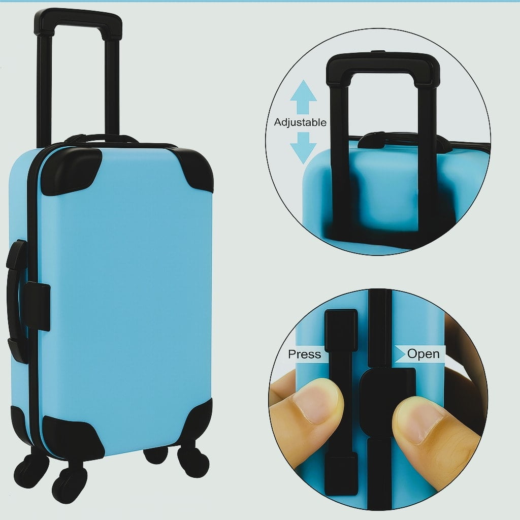 Blue Kids' Suitcase Model– Fun Size Travel & Storage Case | Adorable ...