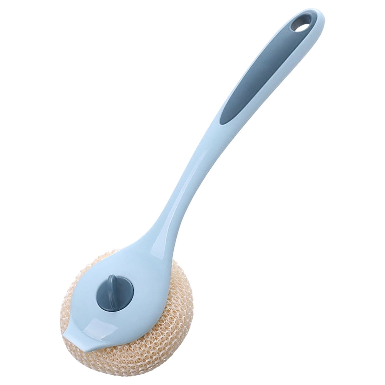Blue Kitchen Long Handle Cleaning Ball Brush, Pot Scrubber & Pan Brush ...