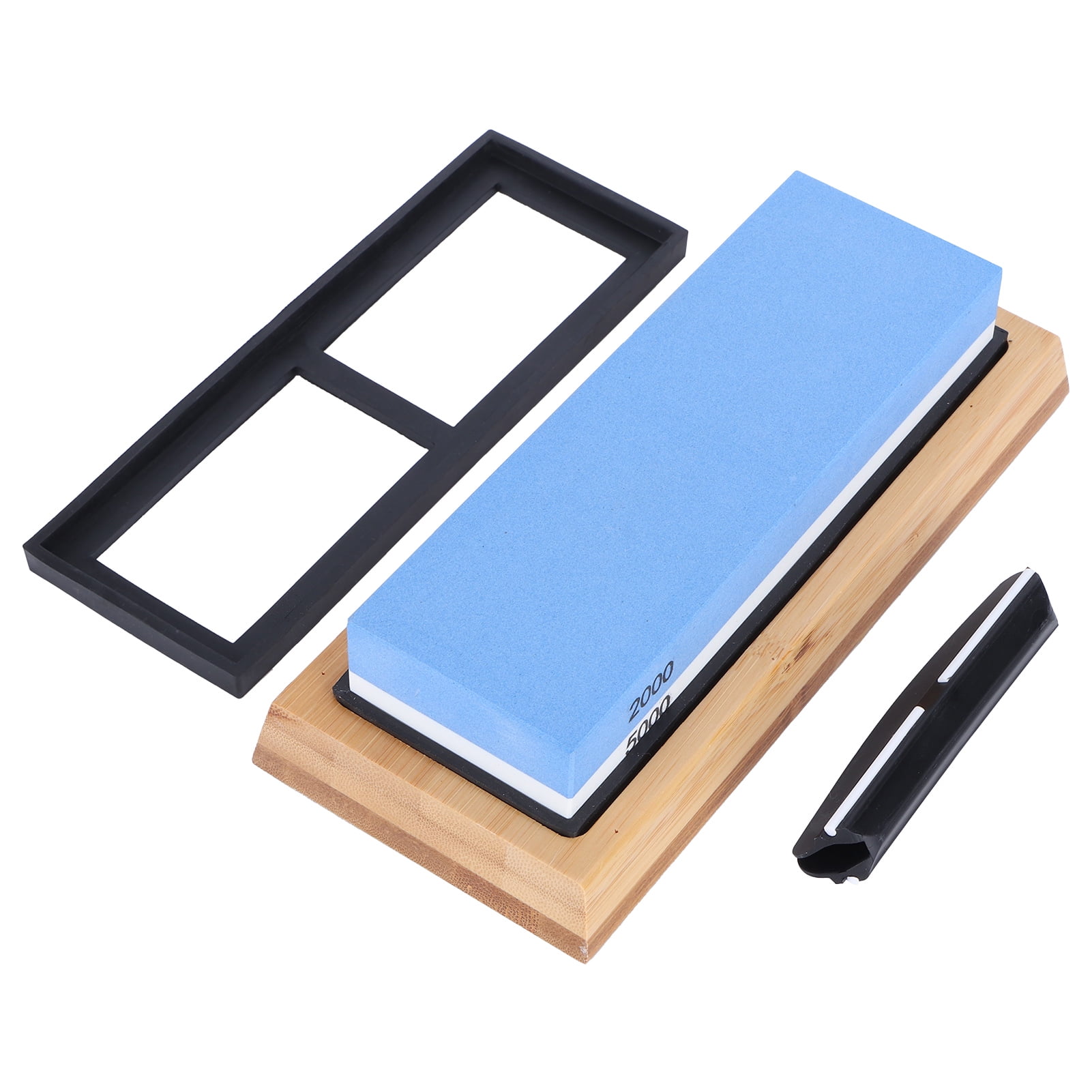 Blue Kitchen Whetstone for Ultra-Sharp Blades 2000/5000 Grit Dual-Sided ...