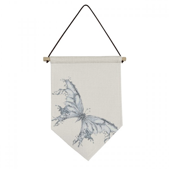 Blue Kite Art Deco Fashion Canvas Flag Hanging Wall Art Decor Banner ...
