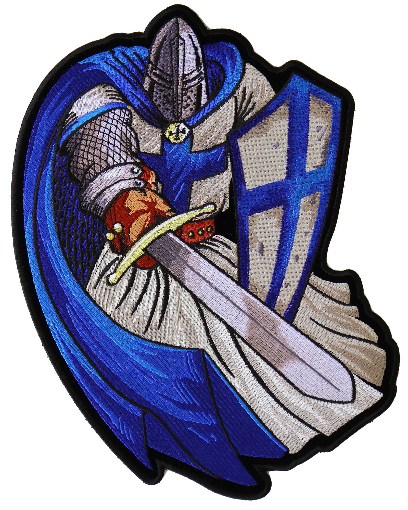 Blue Knight Patch, Large Back Patches for Jackets - Walmart.com