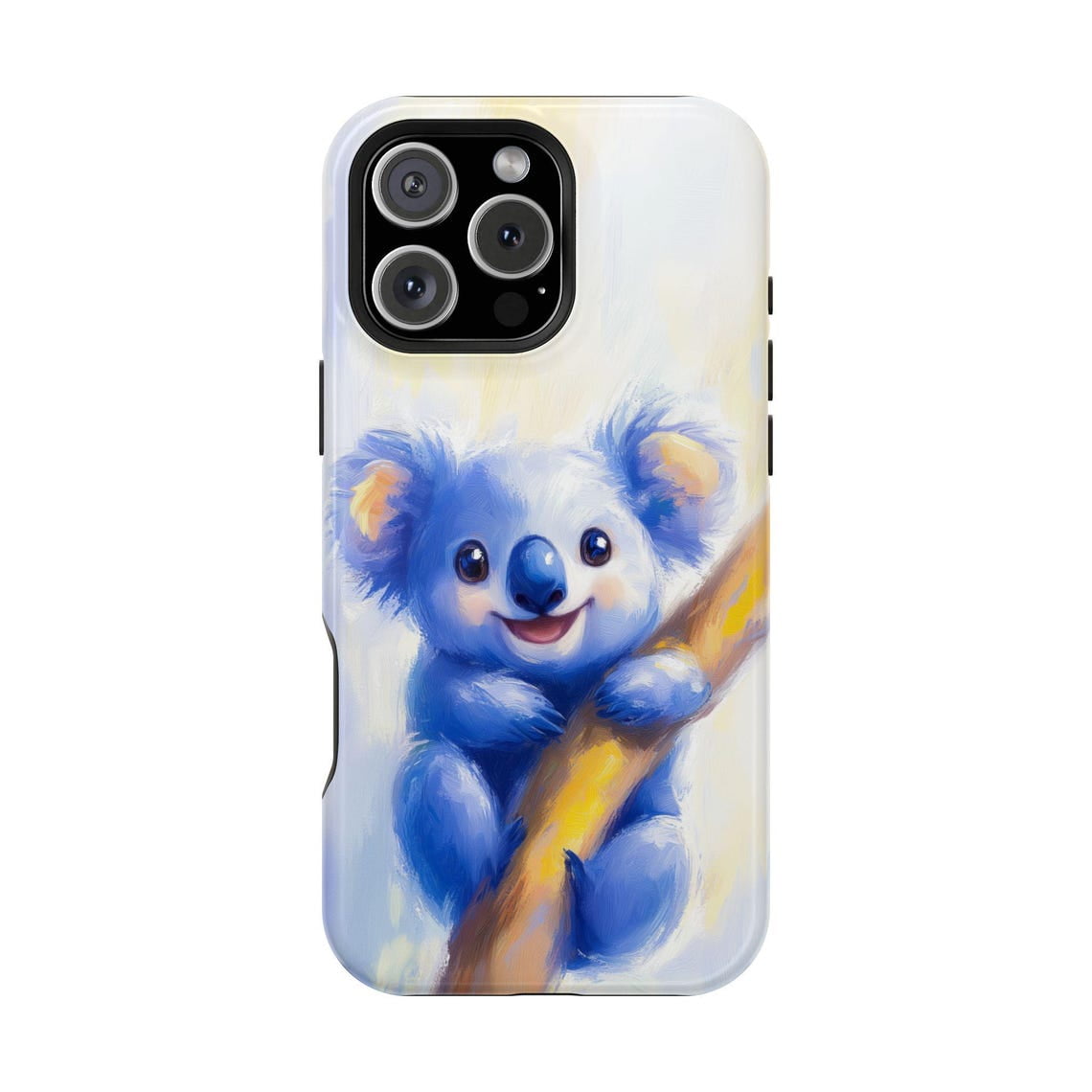 Blue Koala Cute Cartoon Wildlife Art Phone Case for iPhone 17 16 15 14 ...