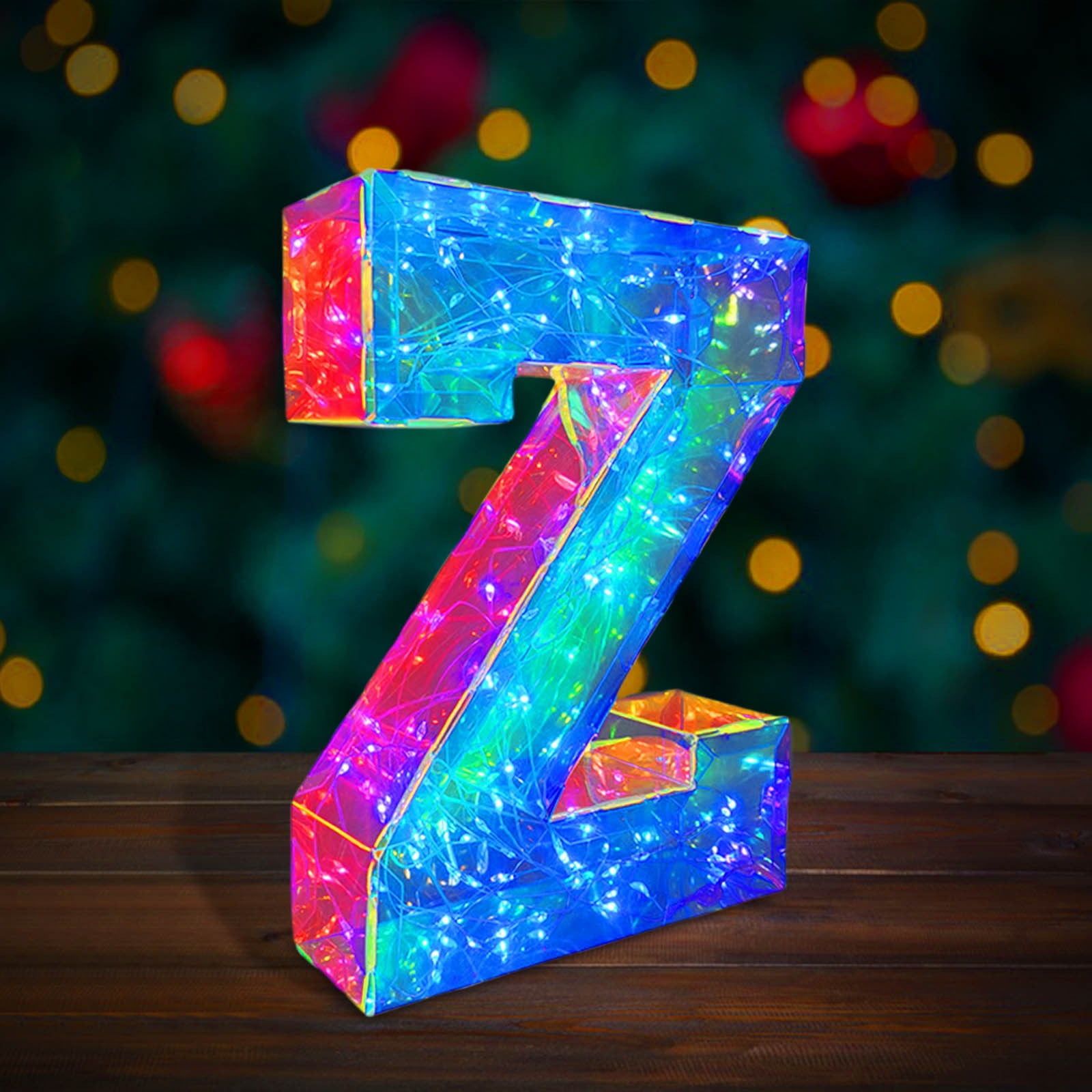 Blue LED 26 Letter Lights Sign, Colorful Alphabet Light with 100 Led ...