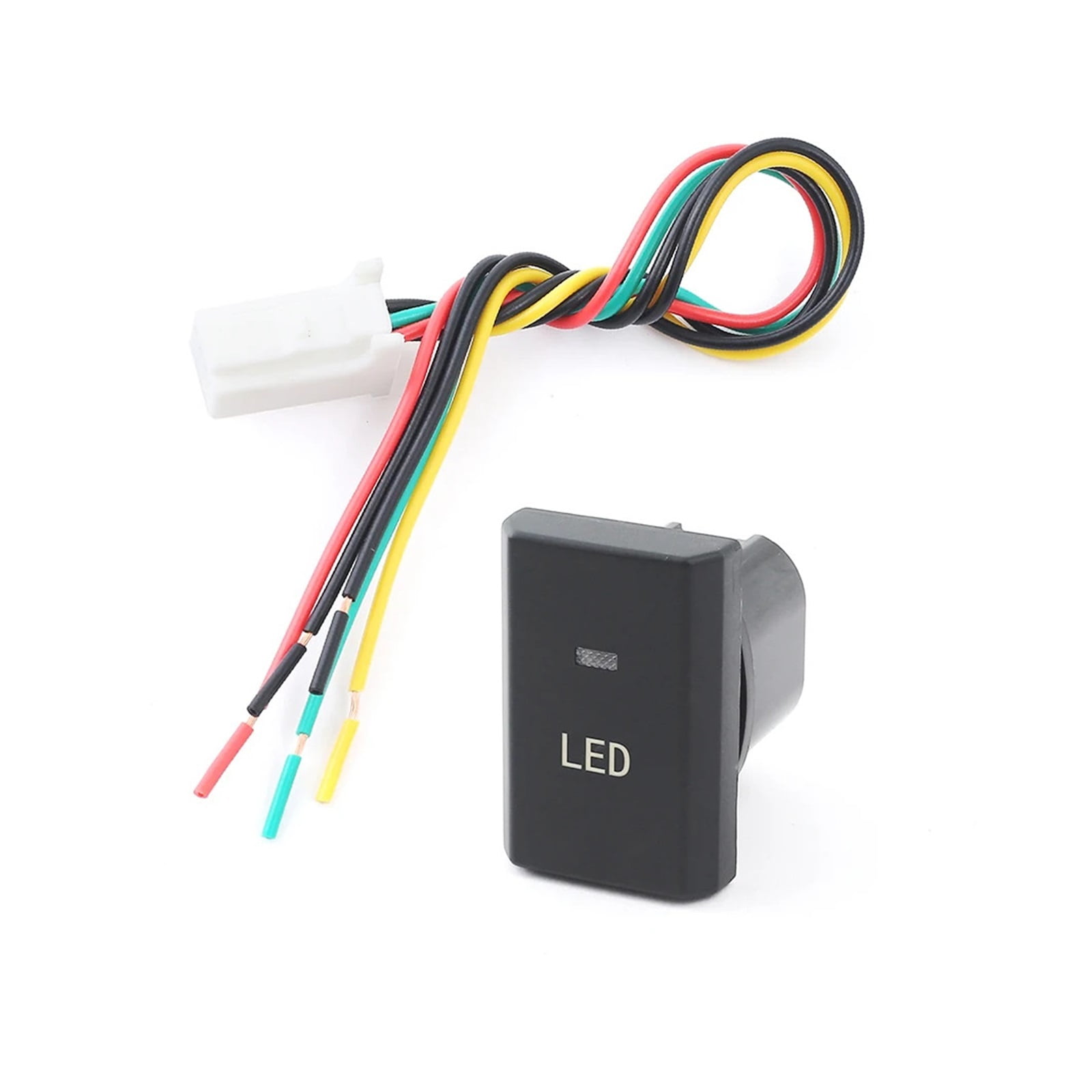 Blue LED Car Switch LED Light Radar Recorder Fan Spotlights Camera Fog ...