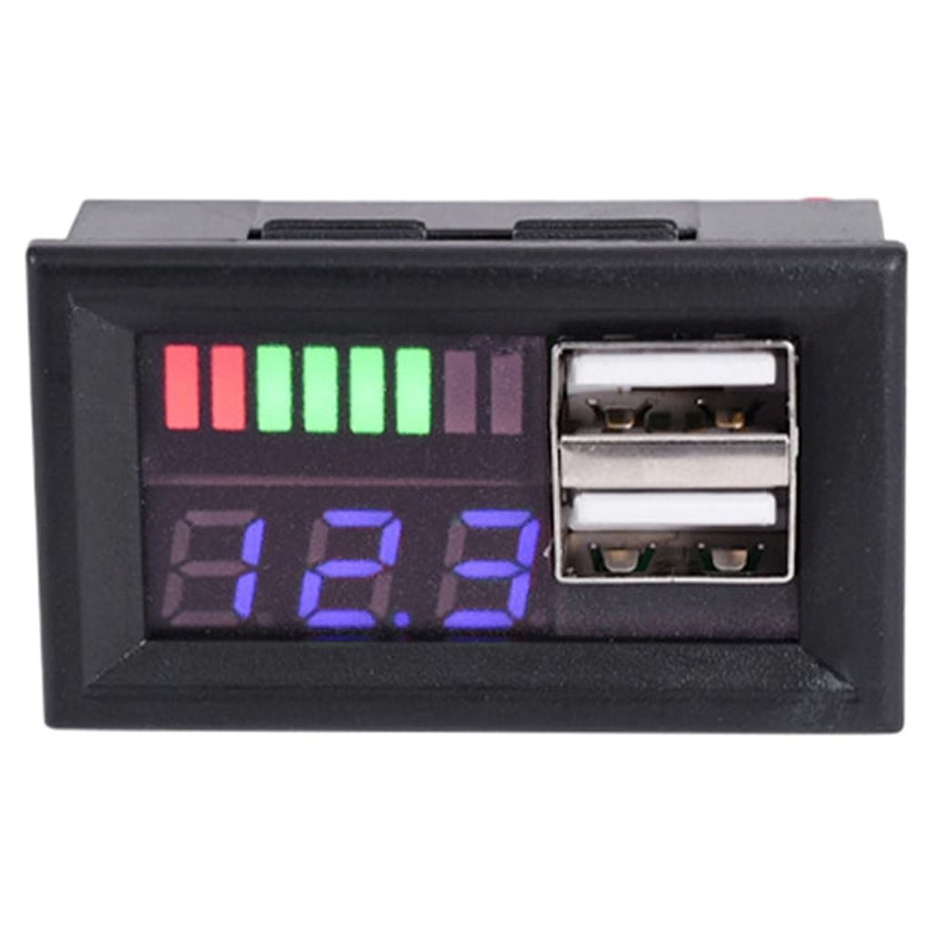 Blue LED Digital Display Voltmeter Mini Voltage Meter Volt Tester Panel ...
