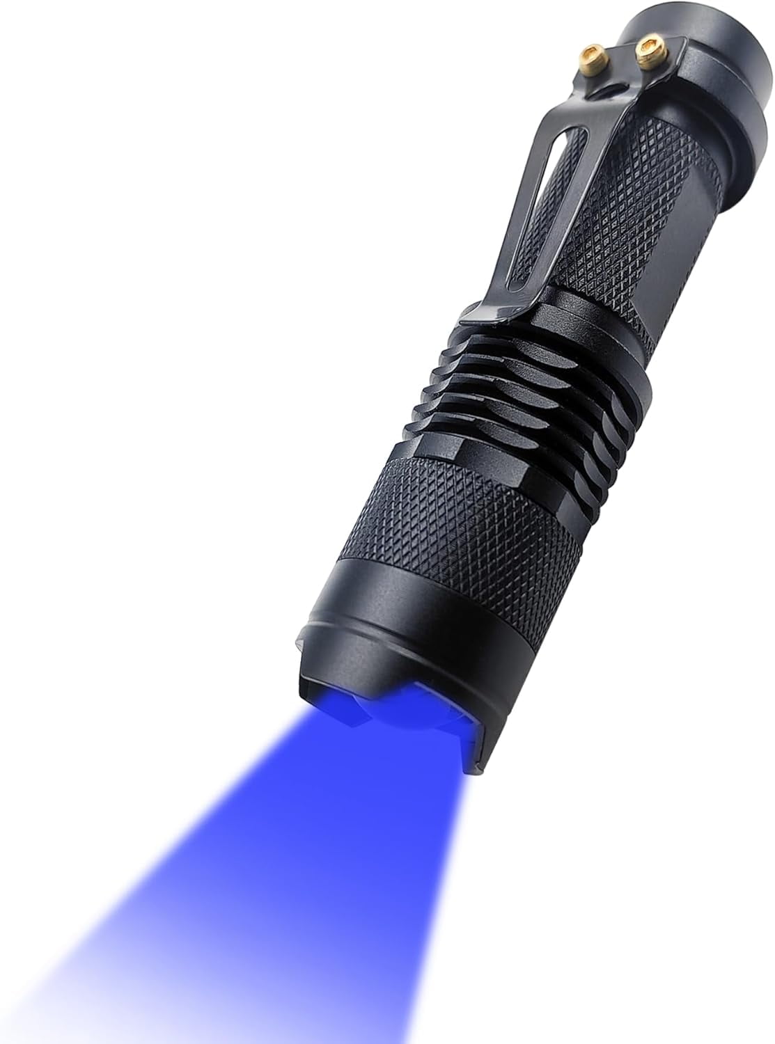 Blue LED Flashlight Single Mode Adjustable Focus Blue Light Flashlight ...