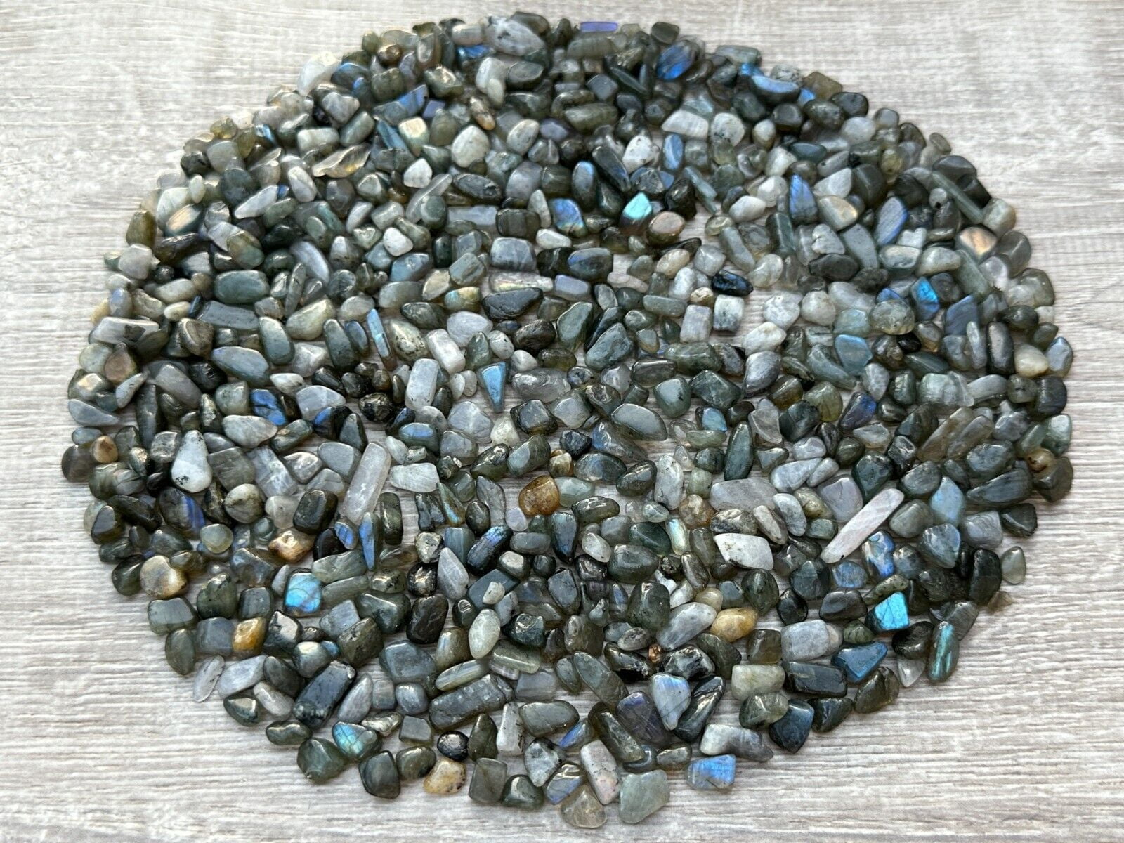 Blue Labradorite Semi Tumbled Gemstone Chips 5- 15mm, Wholesale Lots ...