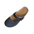 Blue Ladies Soft Sole Open Toe Slippers Breathable Plus Size Beach ...