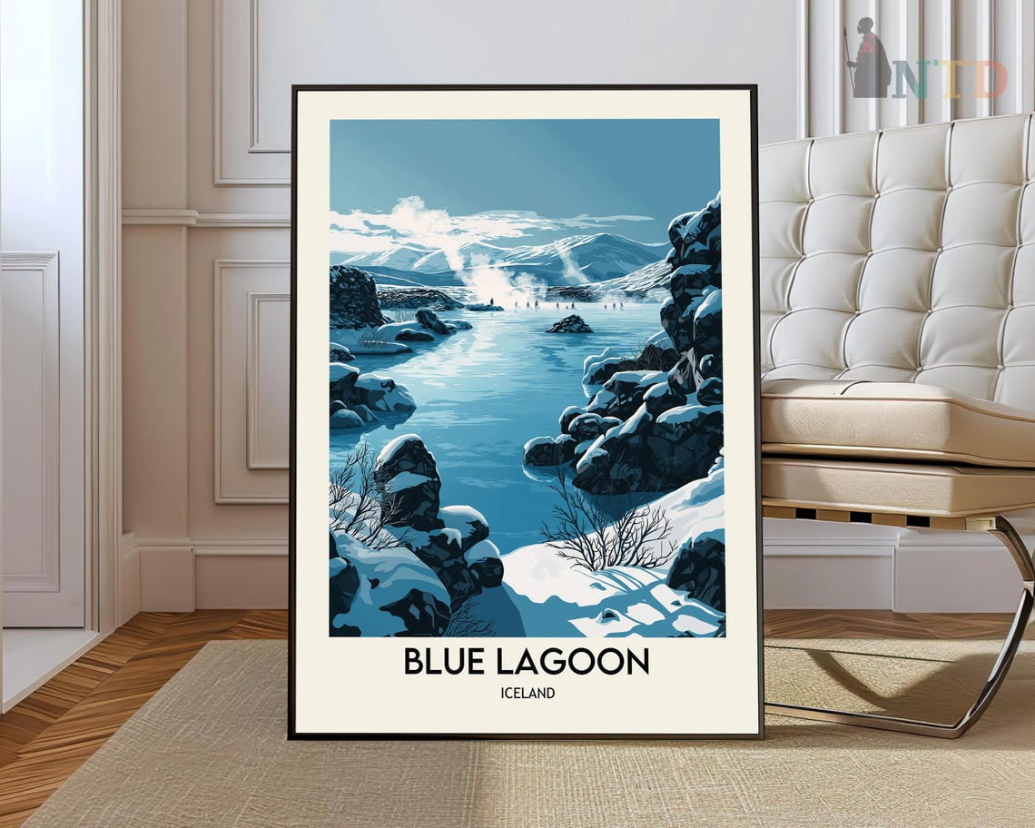 Blue Lagoon Print, Blue Lagoonblue Lagoon Poster, Blue Lagoon Photo ...