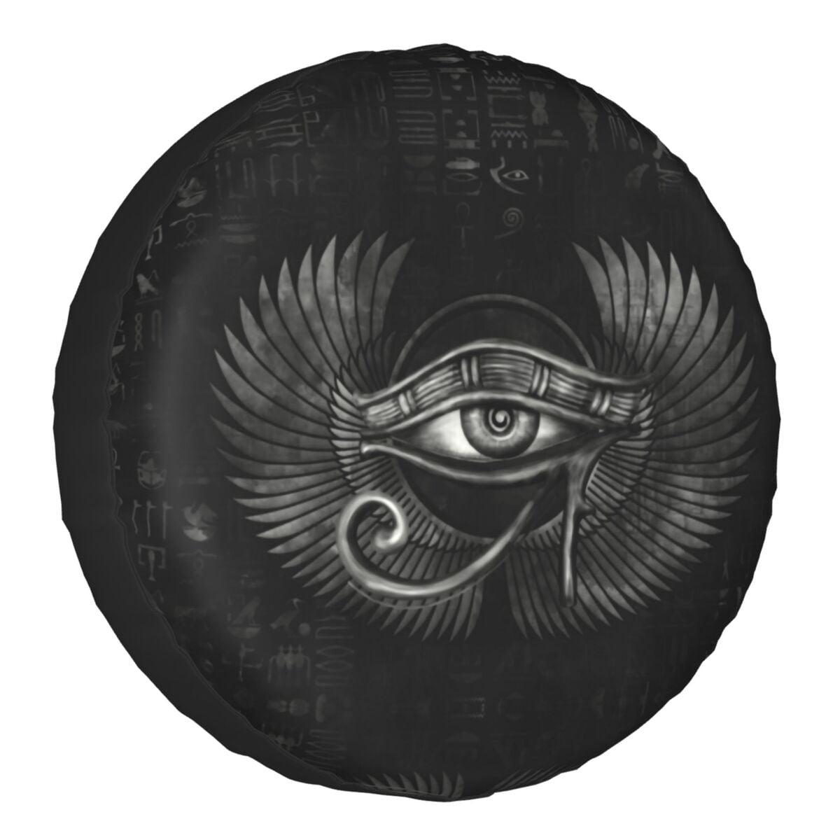 Blue Lapis And Gold Hieroglyphics Spare Tire Cover Case for Hummer ...