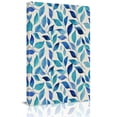 Blue Leaf Canvas Wall Art for Living Room, Watercolors Leaf Vintage ...