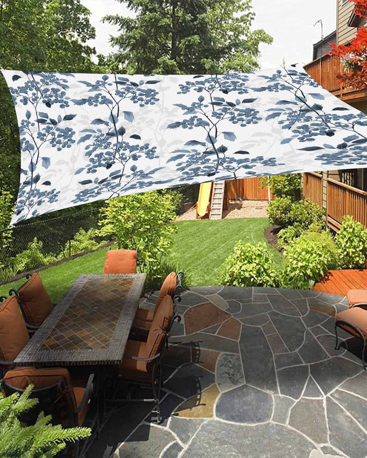 Blue Leaf Fruit Sun Shade Sail 8'X10' Plant Nature UV Block Outdoor ...