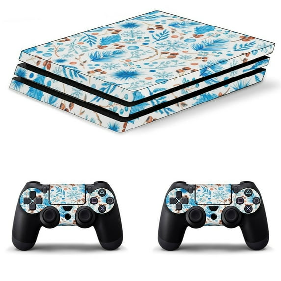 Blue Leaves And Fruits PS4/PS4 Pro/PS4 Slim Skin Sticker For Console ...