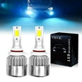 Blue Led Headlights, 9005 HB3 LED Headlight Bulbs Ice Blue 8000K COB ...