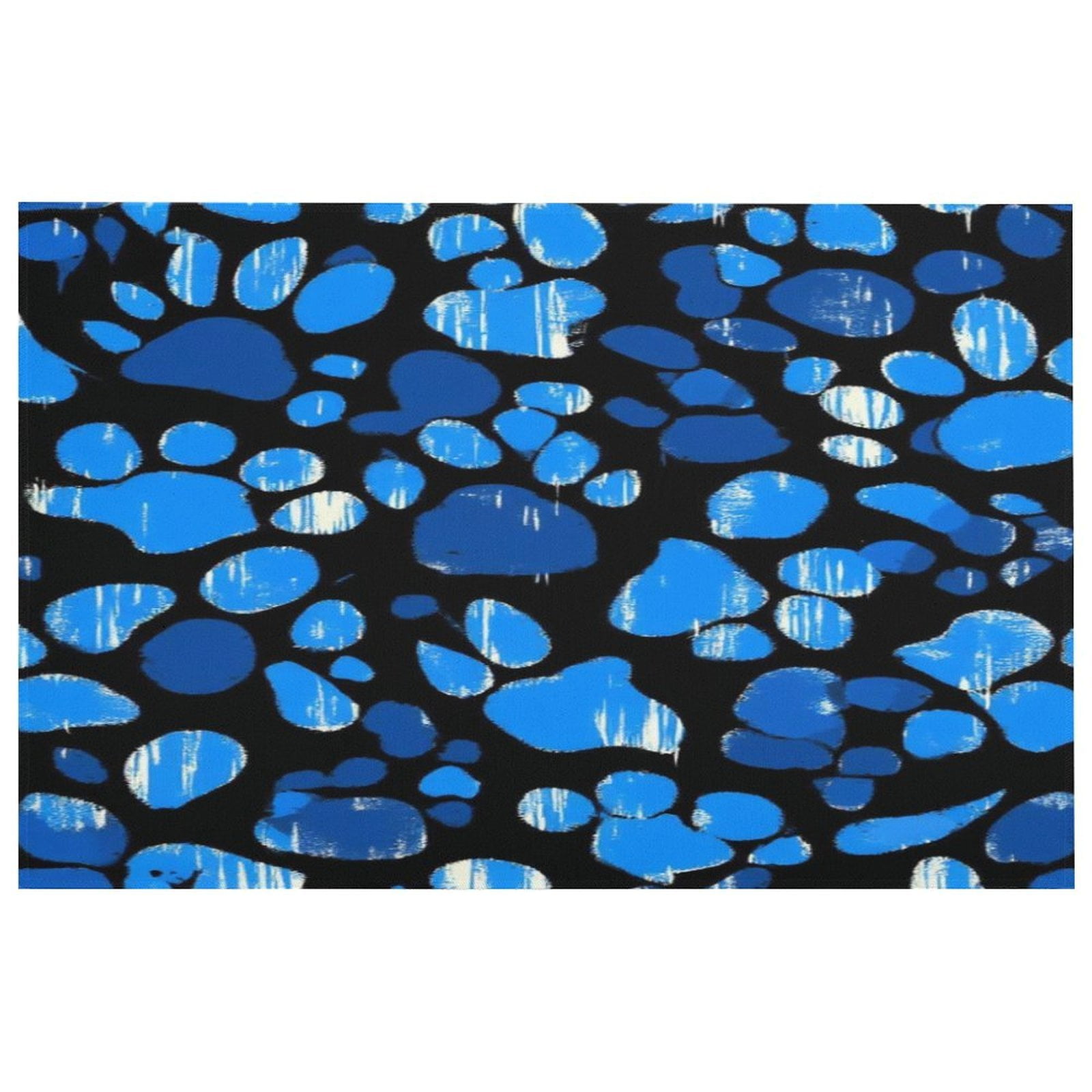 Blue Leopard Pattern Adult Home Decor Bedroom Living Room Crystal ...