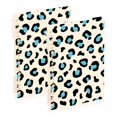Blue Leopard Print A5 Notebook Set of 2 Refillable 60 Sheets Detachable ...